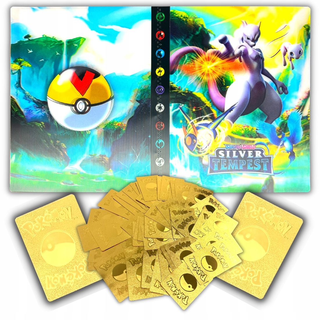 ZESTAW VMA POKEMON ALBUM 3D 240 + 55 ZŁOTE KARTY - ERLI.pl