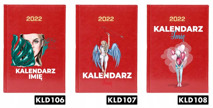 KOBIECY PERSONALIZOWANY Kalendarz Notes A5 2023 - ERLI.pl