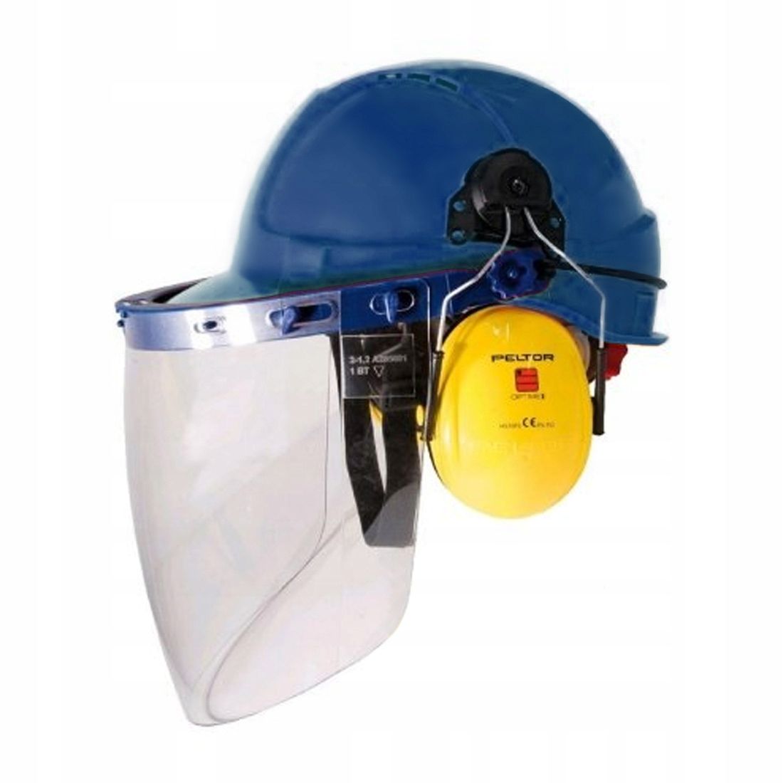 Kask Roboczy z Przyłbicą Ardon i Ochronnikami 3M - ERLI.pl