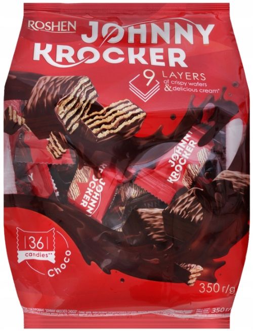 Roshen Johnny Krocker Wafle w gorzkiej czekoladzie 1 kg - ERLI.pl