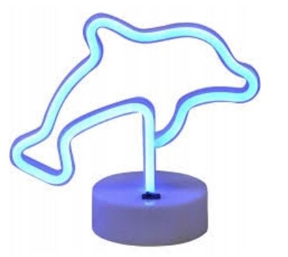 LAMPKA LED NEON-OWA 3D DELFIN NA BATERIE PREZENT - ERLI.pl