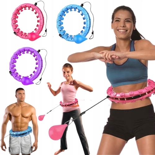 HULA HOP ODCHUDZAJĄCE Z OBCIĄŻENIEM SMART MASAŻER - ERLI.pl
