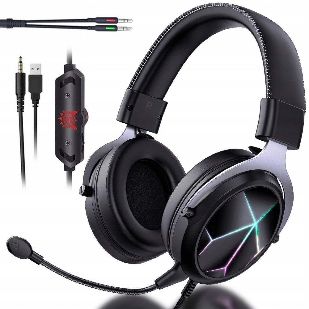ONIKUMA X10 PRO SŁUCHAWKI GAMINGOWE NAUSZNE PRZEWODOWE Z MIKROFONEM PC ...