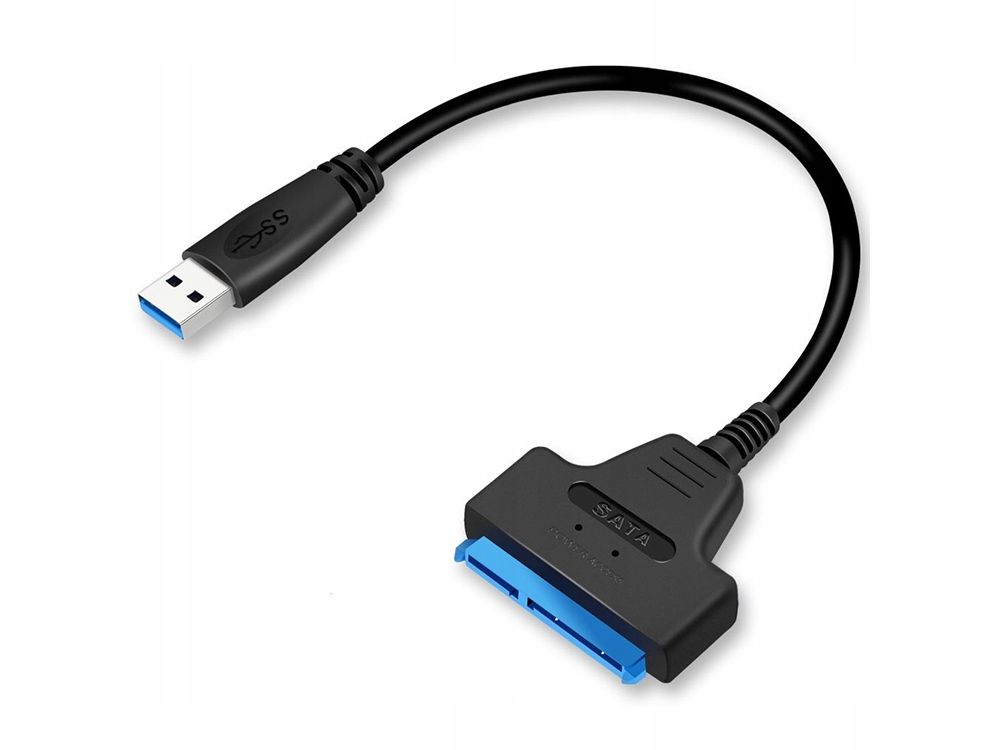 ADAPTER SATA PRZEJŚCIÓWKA KONWERTER KABEL USB 3.0 DO DYSKU HDD SSD ...