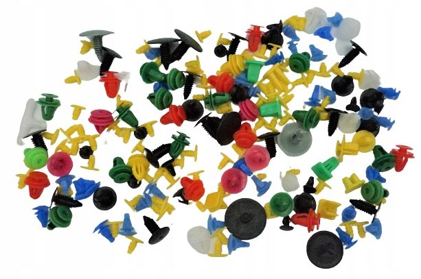 Spinki montażowe do auta 200 sztuk mieszane – 136317261 - ERLI.pl