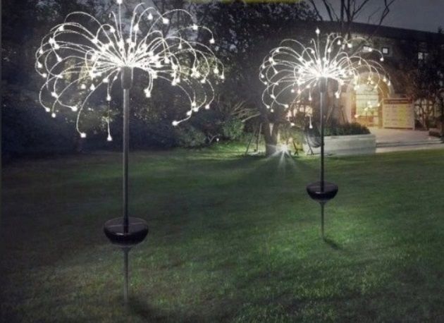 LAMPA SOLARNA LED drzewko , dmuchawiec , fajerwerki OZDOBA SOLARNA - ERLI.pl