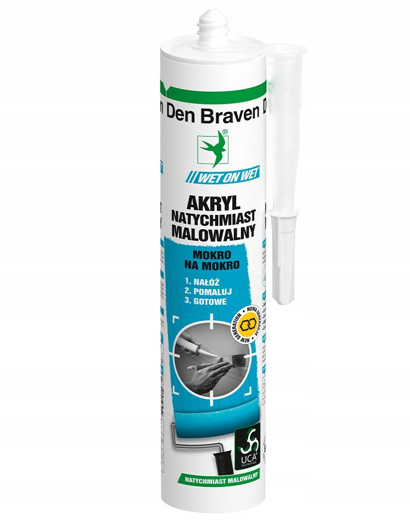 DEN BRAVEN AKRYL NATYCHMIAST MALOWALNY BIAŁY 300ML – 136496634 - ERLI.pl