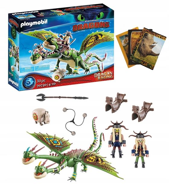 PLAYMOBIL 70730 SZPADKA I MIECZYK DRAGON RACING +% + GRATIS ZESZYT ...