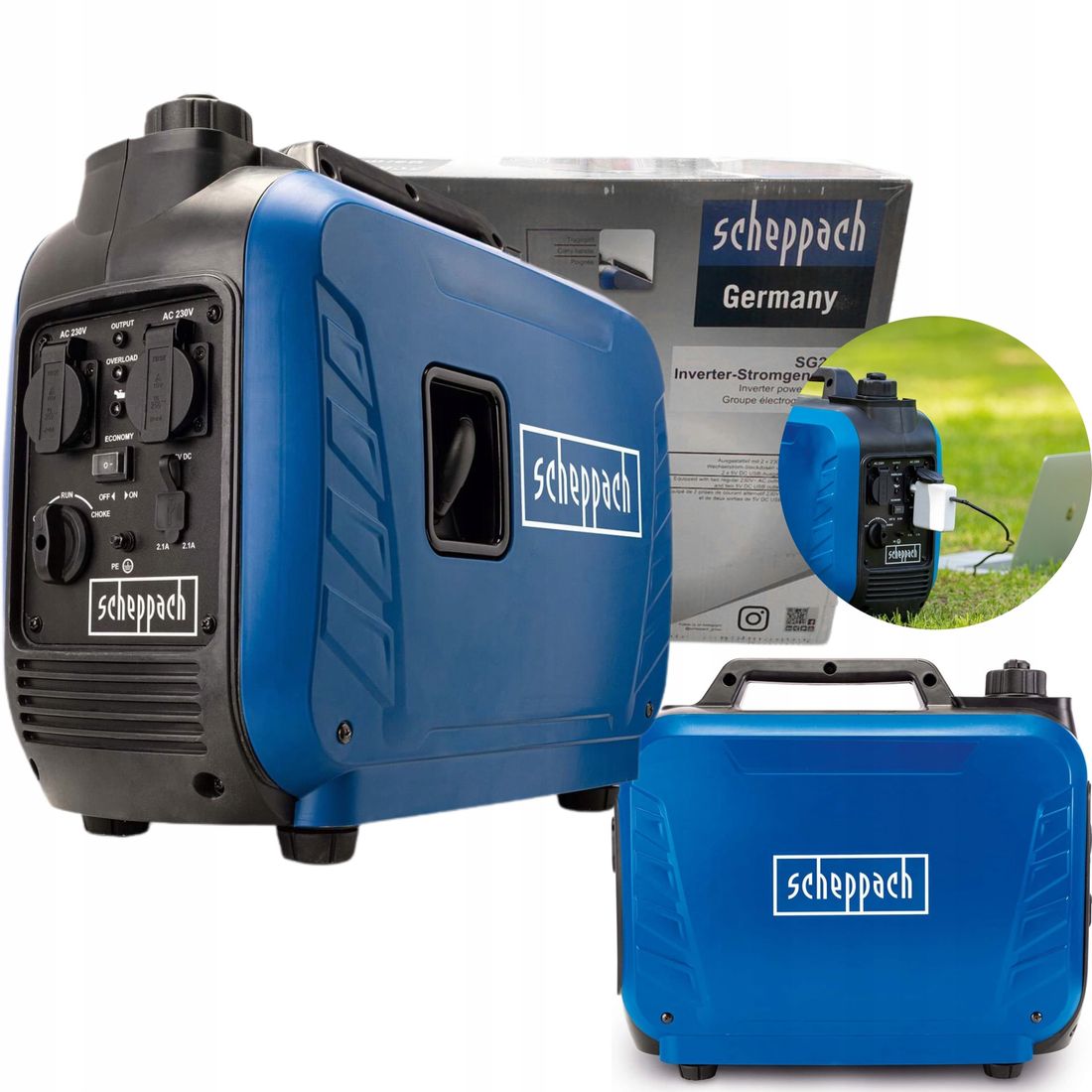 SCHEPPACH AGREGAT INWERTOROWY SG2000I 2000W 4,1L - ERLI.pl