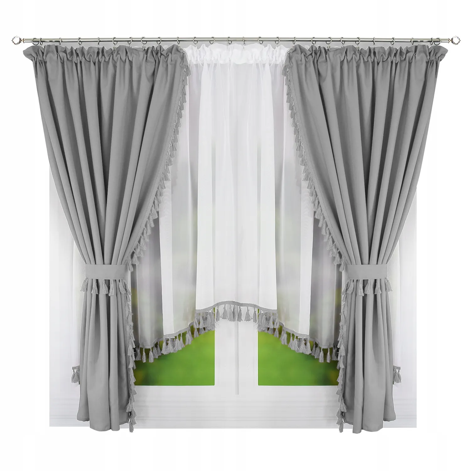 Zestaw firan Patras 590x160 Firana+ Zasłony - ERLI.pl