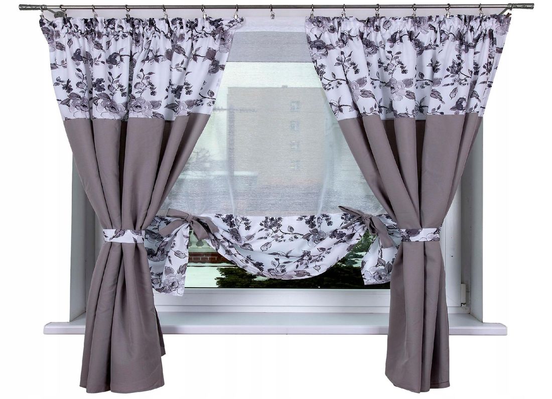 Zestaw firan Bawaria 420x160 PANEL+ ZASŁONY - ERLI.pl