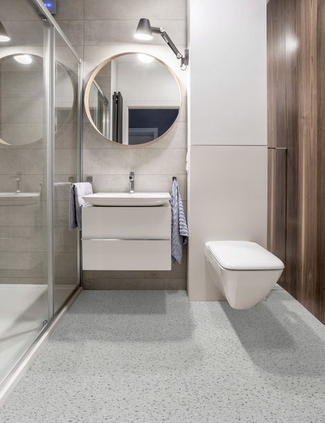 WYKŁADZINA PCV GUMOLIT LINOLEUM LASTRYKO BETON KAMIEŃ NA WYMIAR Z ROLKI ...