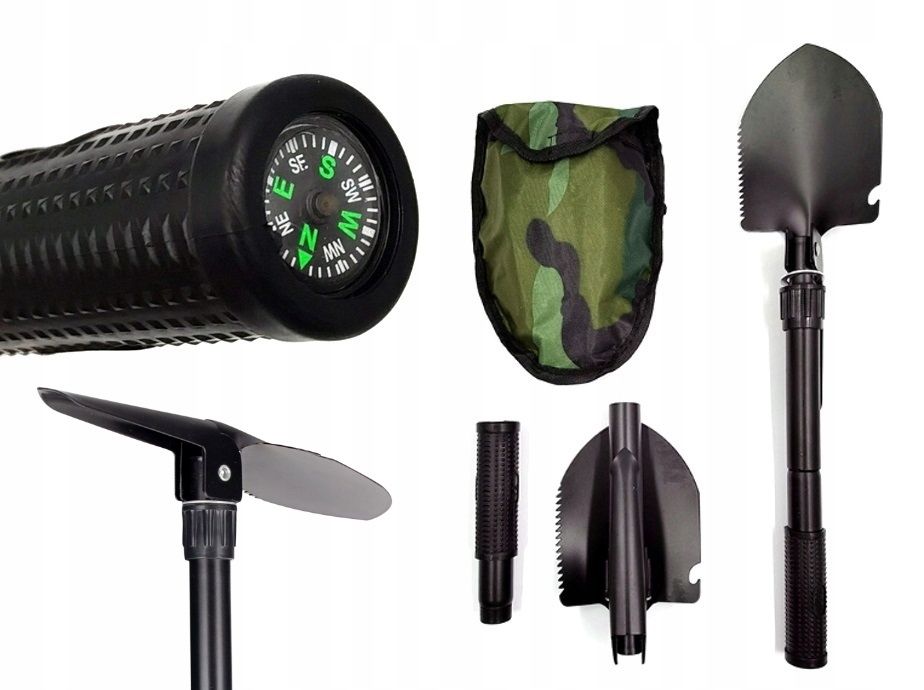 NAJLEPSZA SAPERKA SURVIVAL MOCNA ŁOPATA KILOF - ERLI.pl