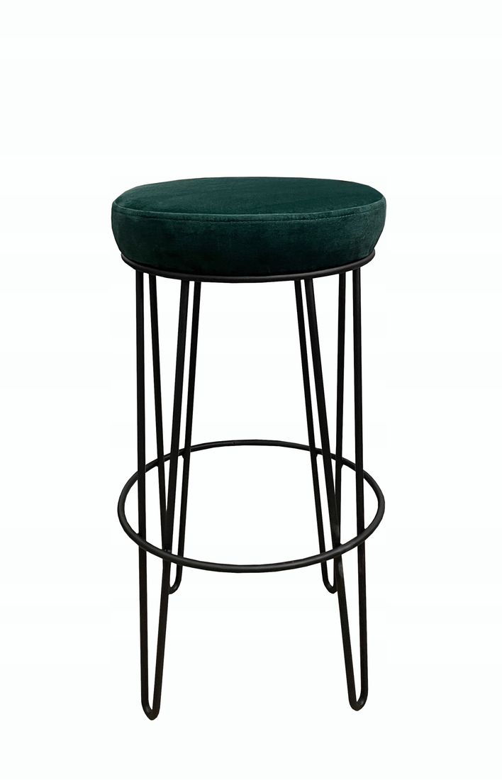 Hoker niski taboret barowy metalowy loft wys 66 4P - ERLI.pl