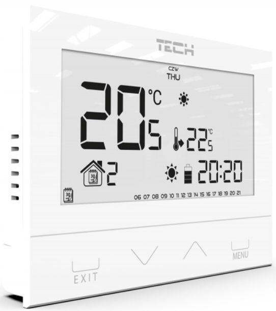 TECH ST-292 v3 STEROWNIK PRZEWODOWY BIAŁY - ERLI.pl