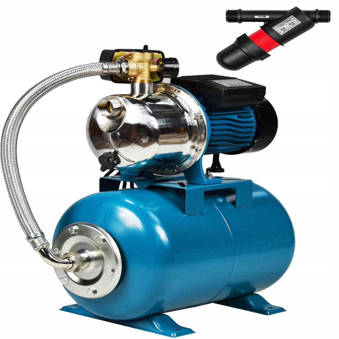 HYDROFOR ZESTAW ZBIORNIK 24 LITRY POMPA AJ 50/60 - ERLI.pl