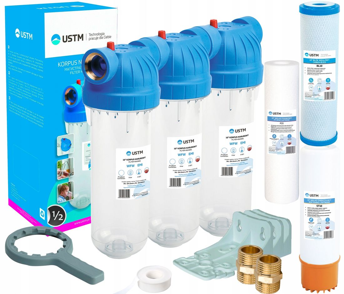 FILTR DO WODY WSTĘPNY 3 STOPNIOWY KORPUS 1/2 USTM – 137105596 - ERLI.pl