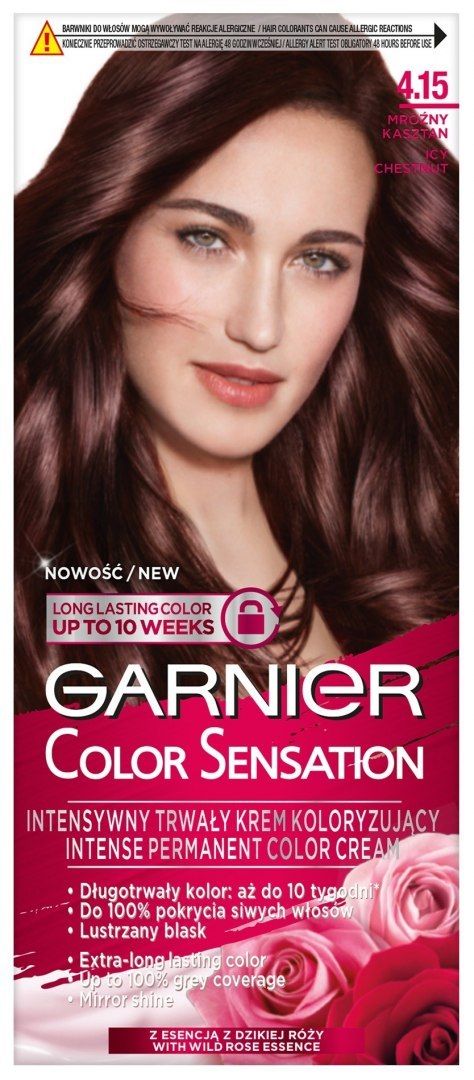 Garnier Color Sensation Krem koloryzujący 4.15 Icy Chestnut- Mroźny ...