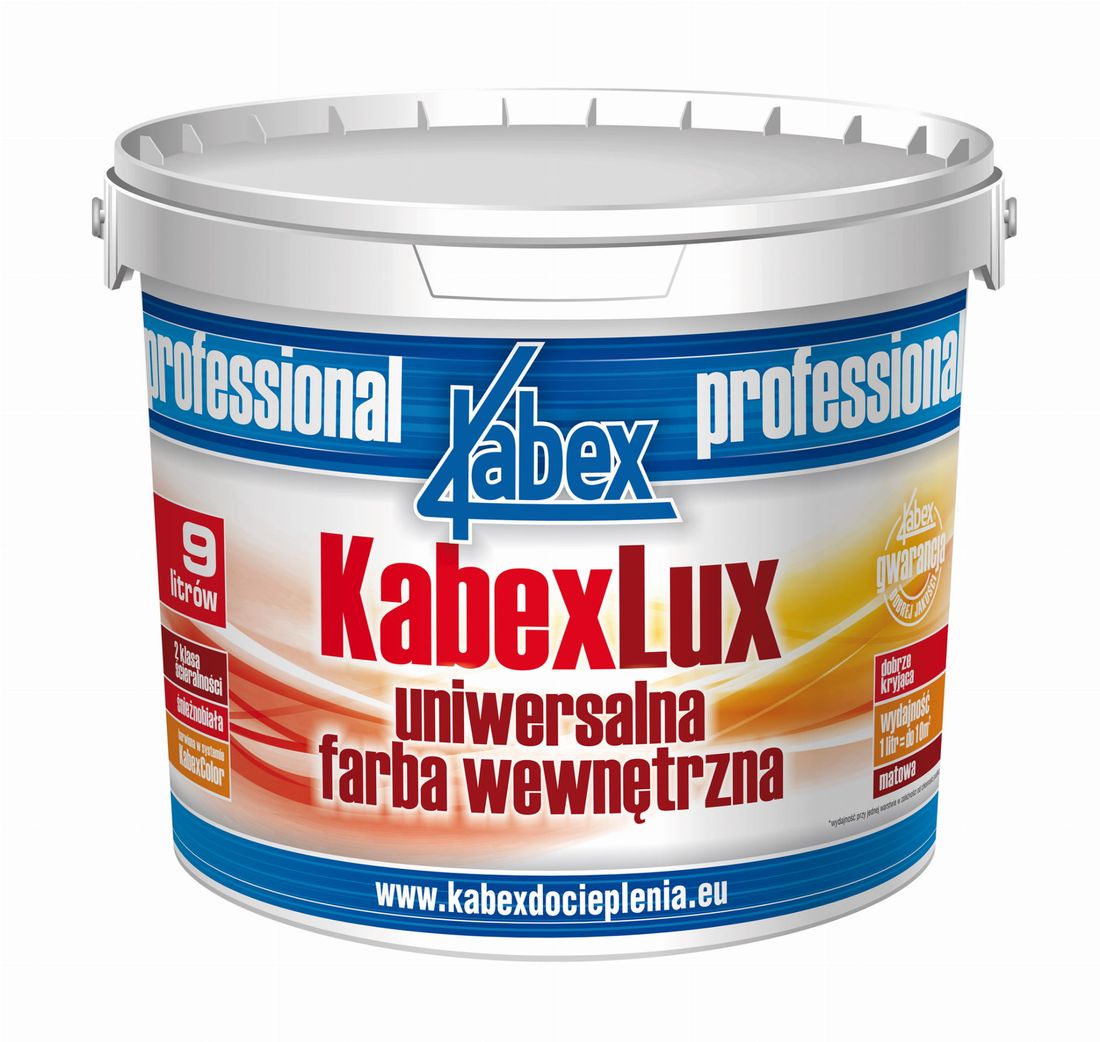 Dyspersyjna farba nawierzchniowa do wnętrz Kabex Lux 4,5L – 137231456 ...
