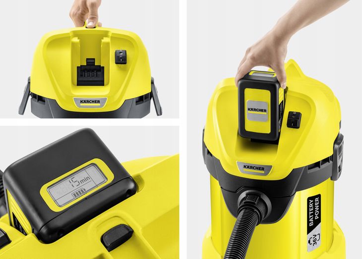 KARCHER ODKURZACZ BEZPRZEWODOWY WD 3 BATTERY SET - ERLI.pl