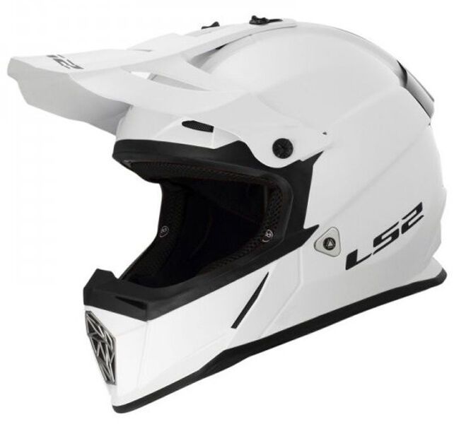 Kask motocyklowy LS2 MX437 Fast Evo L męski biały - ERLI.pl