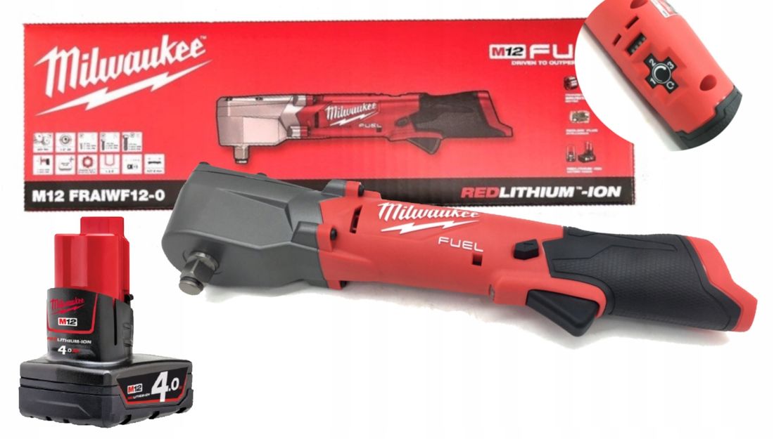 Milwaukee M12 FRAIWF12 + 4ah Klucz Udar Grzechotka - ERLI.pl