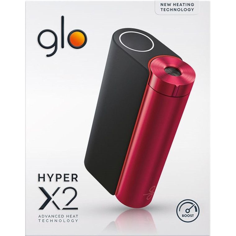 GLO Hyper X2 NHT Podgrzewacz Tytoniu na Wkłady Neo Black-Red New ...