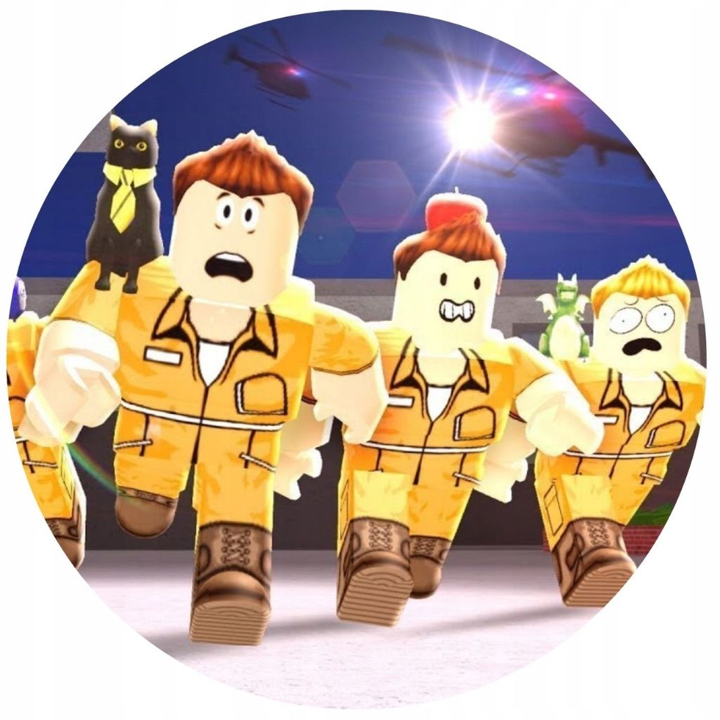 OPŁATEK NA TORT 20CM ROBLOX GRA TWÓJ NAPIS IMIĘ - ERLI.pl