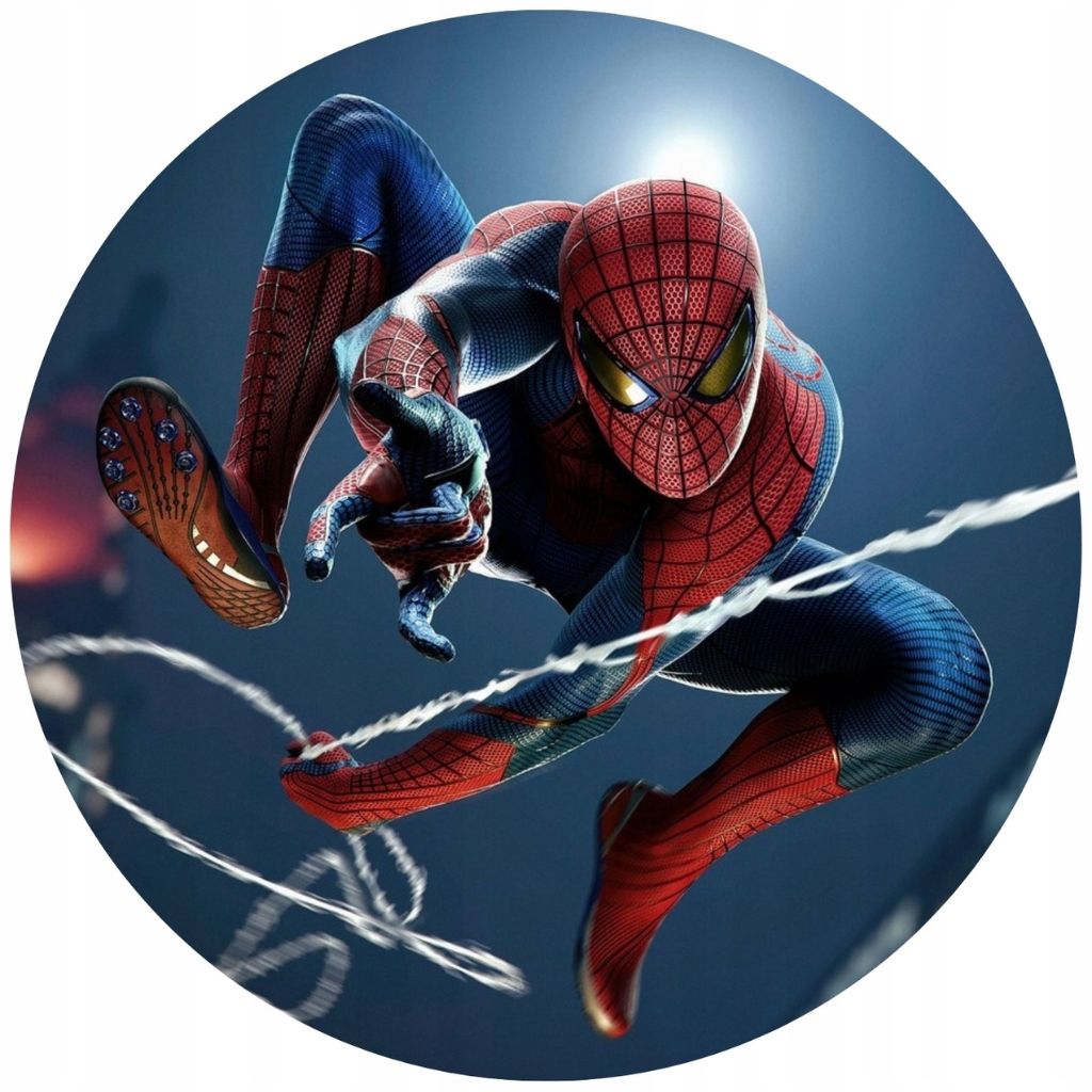 OPŁATEK NA TORT 20CM SPIDERMAN TWÓJ NAPIS IMIĘ - ERLI.pl