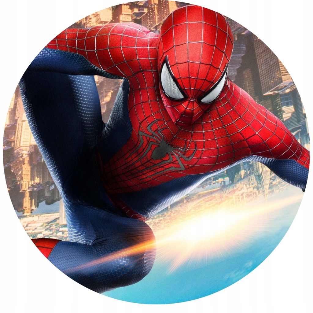 OPŁATEK NA TORT 20CM SPIDERMAN TWÓJ NAPIS IMIĘ - ERLI.pl