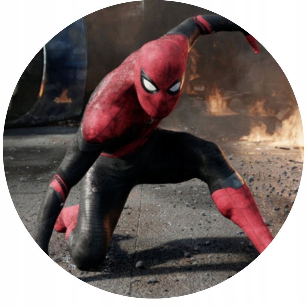 OPŁATEK NA TORT 20CM SPIDERMAN TWÓJ NAPIS IMIĘ - ERLI.pl