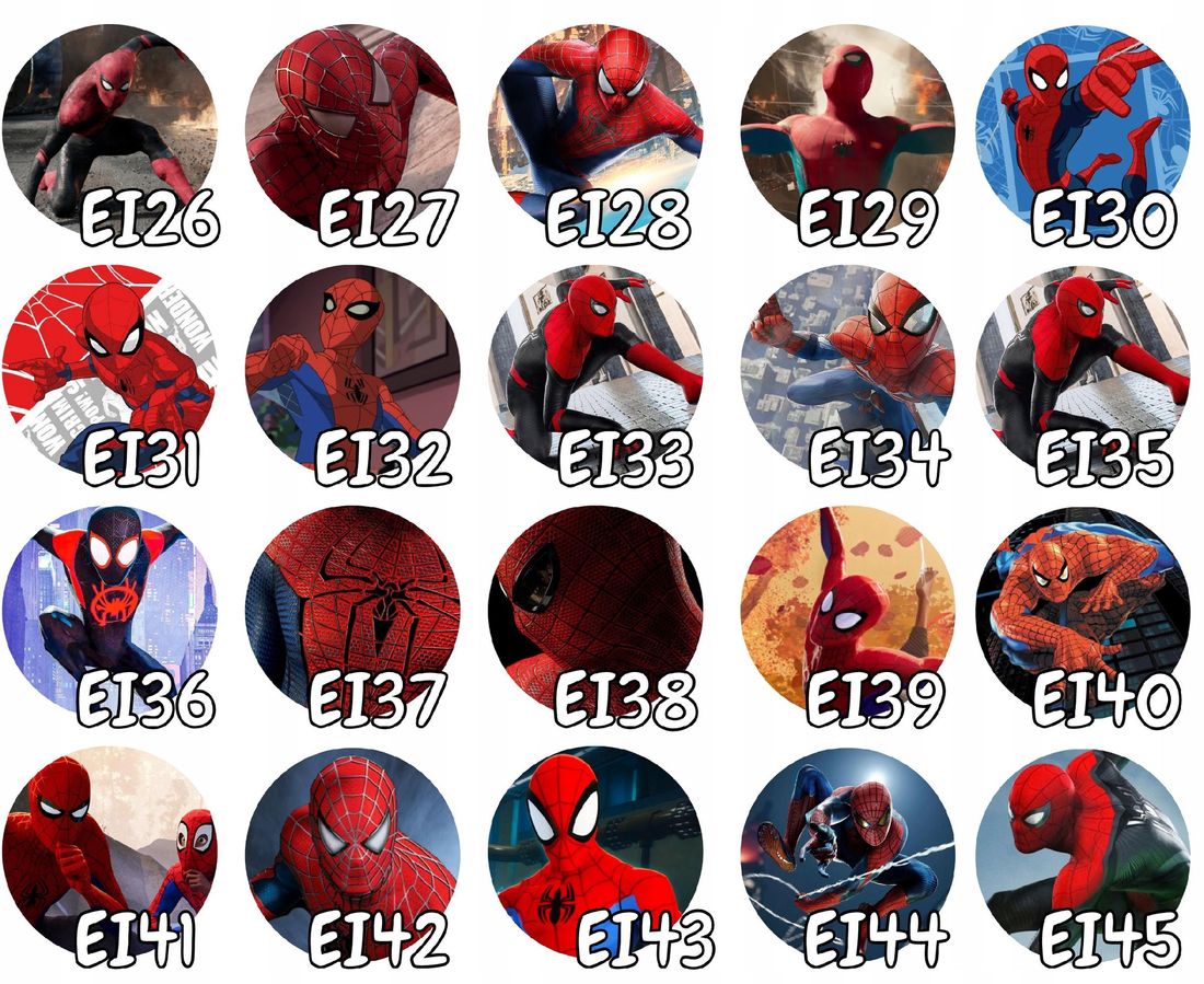 OPŁATEK NA TORT 20CM SPIDERMAN TWÓJ NAPIS IMIĘ - ERLI.pl