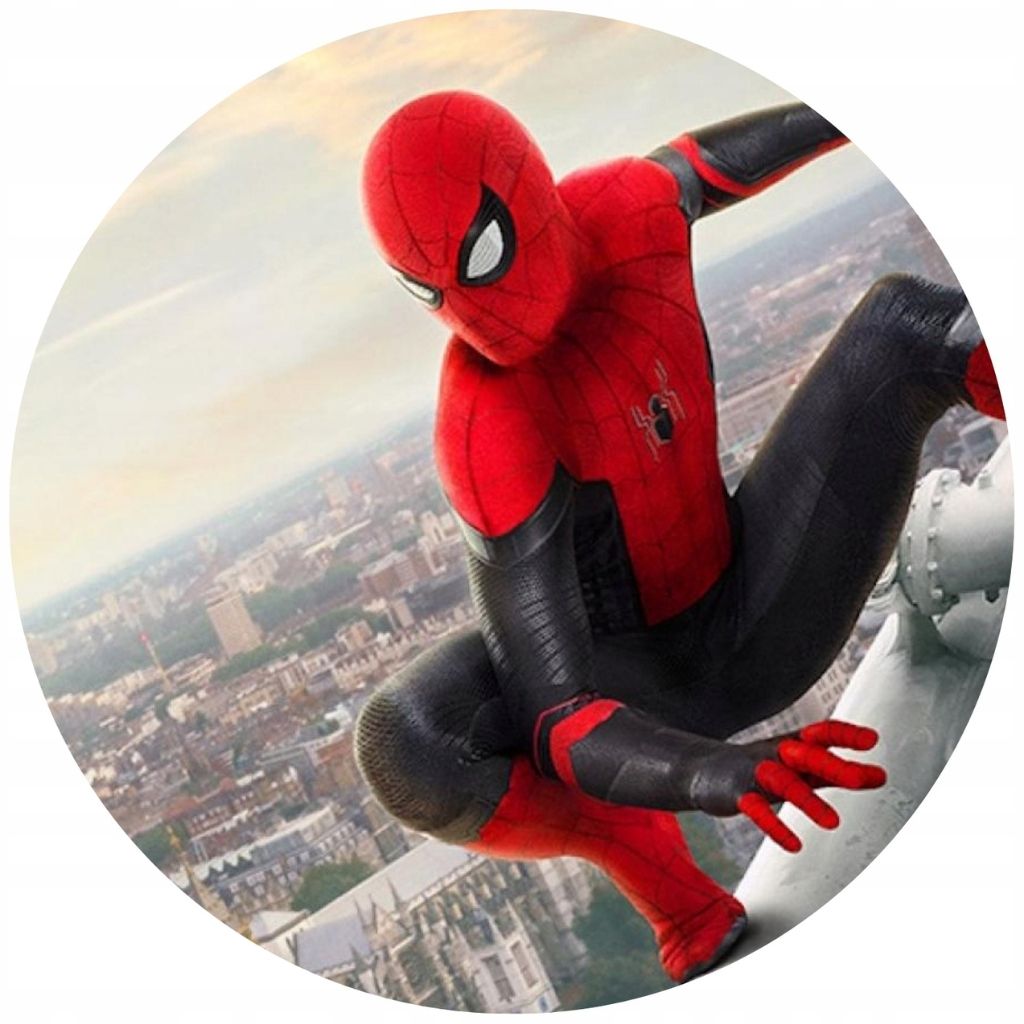 OPŁATEK NA TORT 20CM SPIDERMAN TWÓJ NAPIS IMIĘ - ERLI.pl