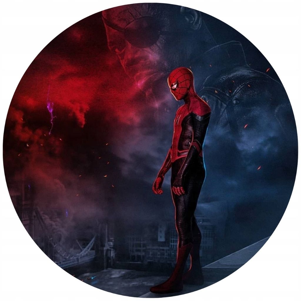 OPŁATEK NA TORT 20CM SPIDERMAN TWÓJ NAPIS IMIĘ - ERLI.pl