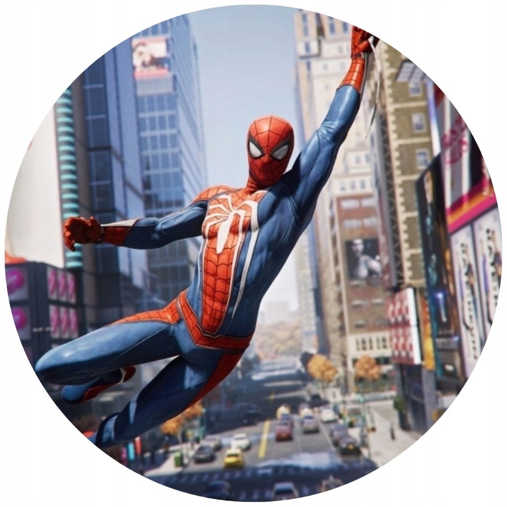 OPŁATEK NA TORT 20CM SPIDERMAN TWÓJ NAPIS IMIĘ - ERLI.pl