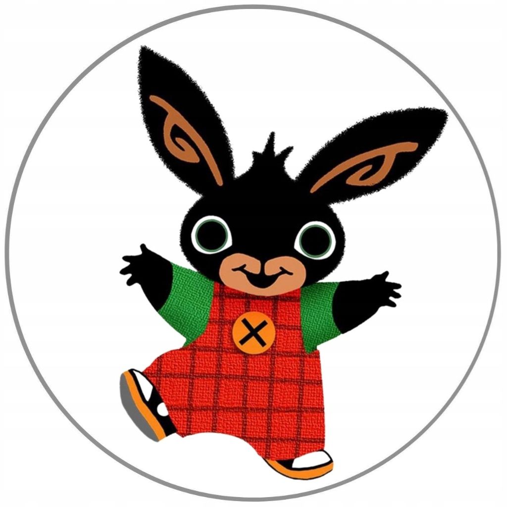 OPŁATEK NA TORT 20CM KRÓLIK BING TWÓJ NAPIS GRATIS - ERLI.pl