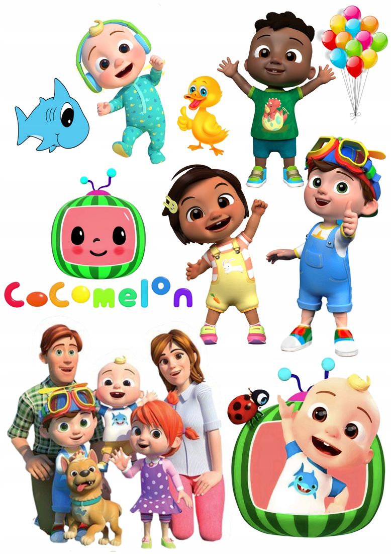 OPŁATEK NA TORT A4 TOPPER COCOMELON SUPER JAKOŚĆ – 137287287 - ERLI.pl