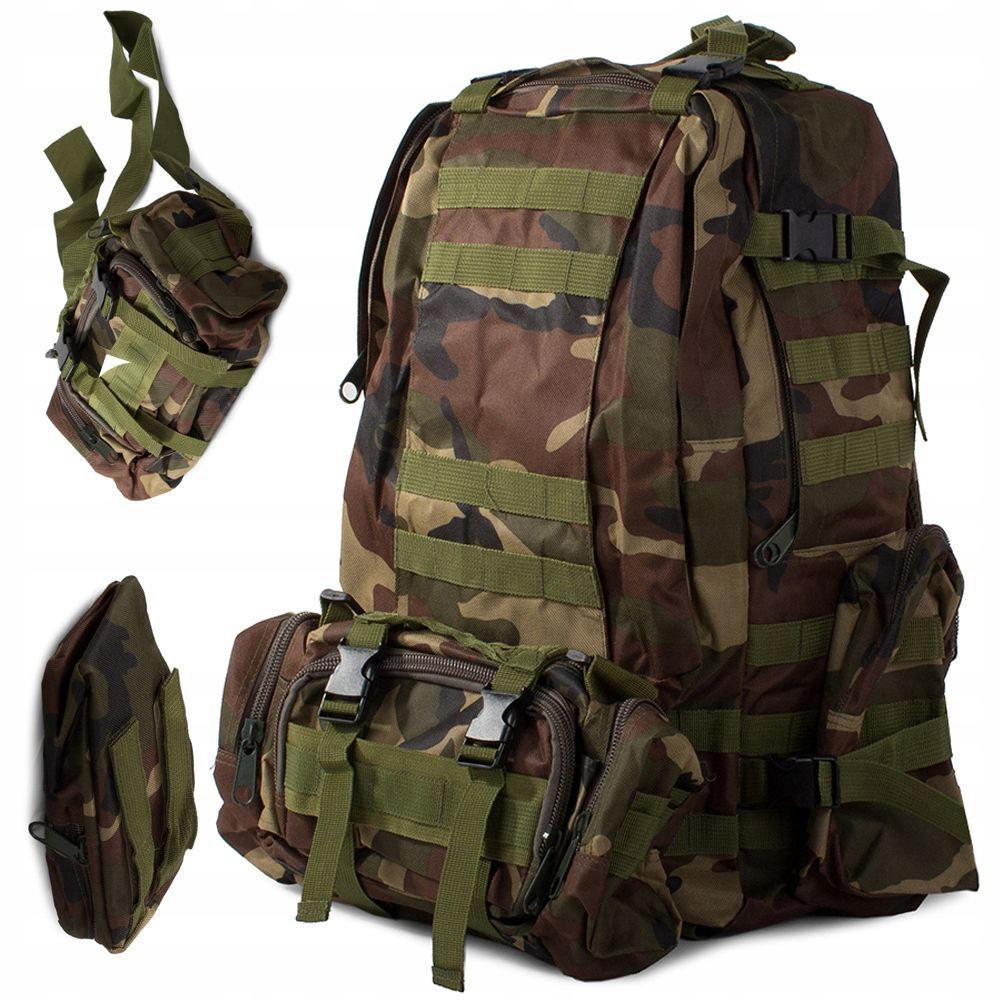 PLECAK WOJSKOWY TAKTYCZNY SURVIVAL MILITARNY 48.5L - ERLI.pl