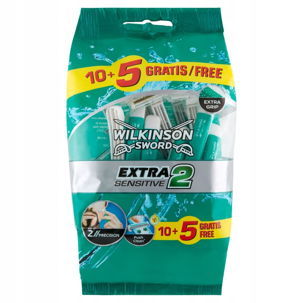 Wilkinson Extra2 Sensitive maszynki Golarka 15szt – 137517836 - ERLI.pl