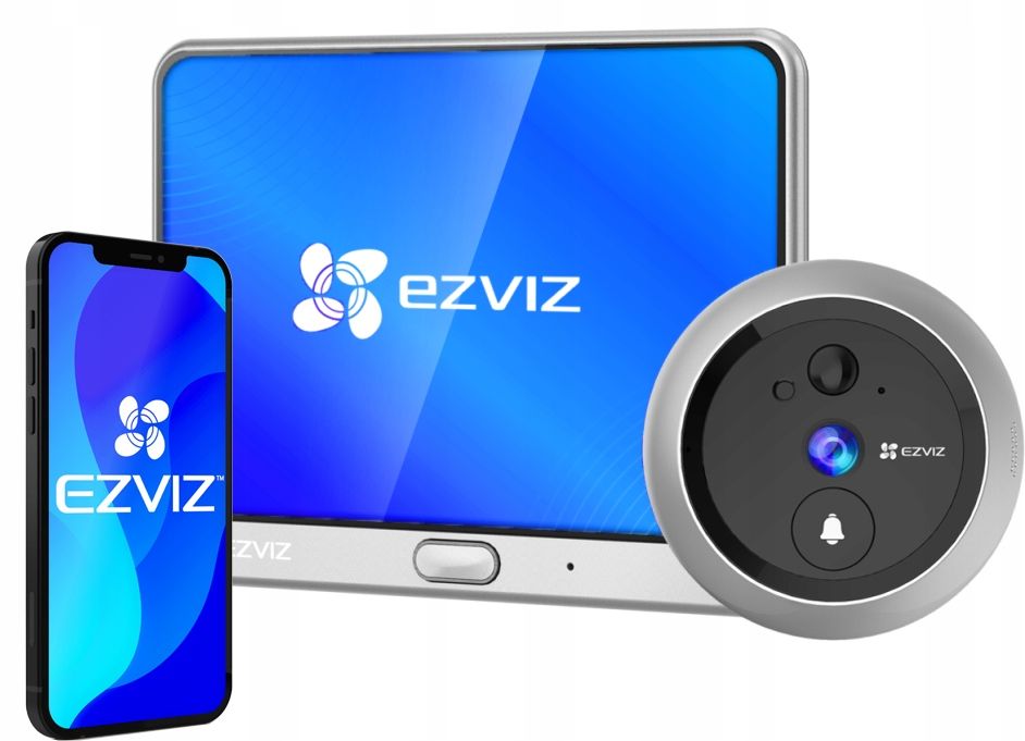 Wizjer elektroniczny EZVIZ DP1C WiFi Smart Kamera - ERLI.pl Wizjer elektroniczny EZVIZ DP1C WiFi Smart Kamera - ERLI.pl