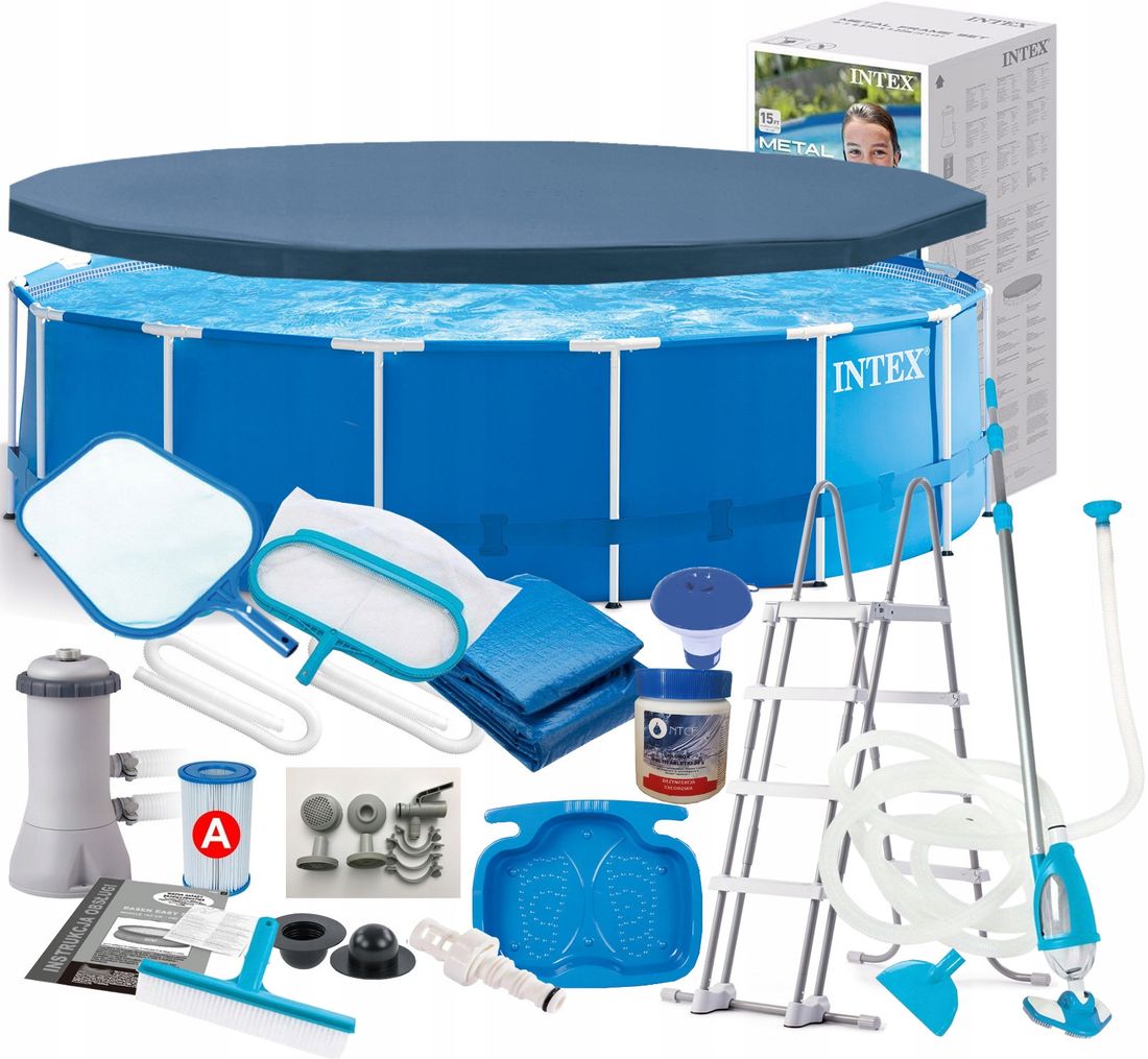 BASEN OGRODOWY STELAŻOWY 28242 INTEX 16w1 457x122 - ERLI.pl