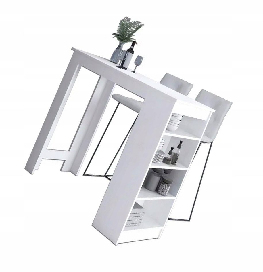 WYSOKI STOLIK BAROWY DO HOKERÓW WYSPA DO KUCHNI - ERLI.pl