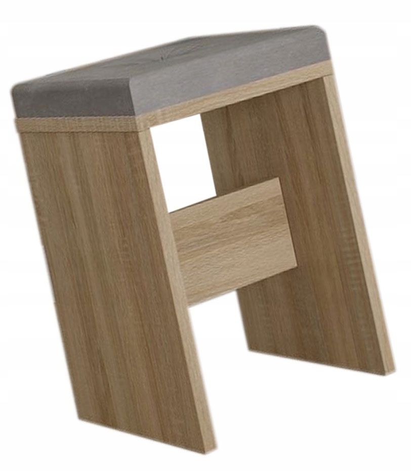 TABORET DO KUCHNI JADALNI STOŁEK TAPICEROWANY DĄB - ERLI.pl