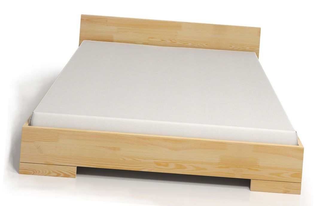 ŁÓŻKO DREWNIANE Z POJEMNIKIEM == STYL SKANDYNAWSKI – 138110780 - ERLI.pl