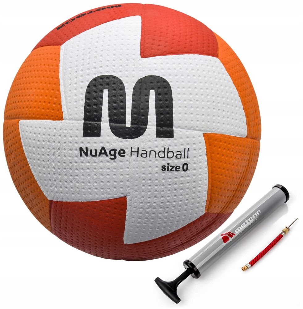 METEOR Piłka Ręczna Do Ręcznej Treningowa Rozmiar 0 + Pompka - ERLI.pl