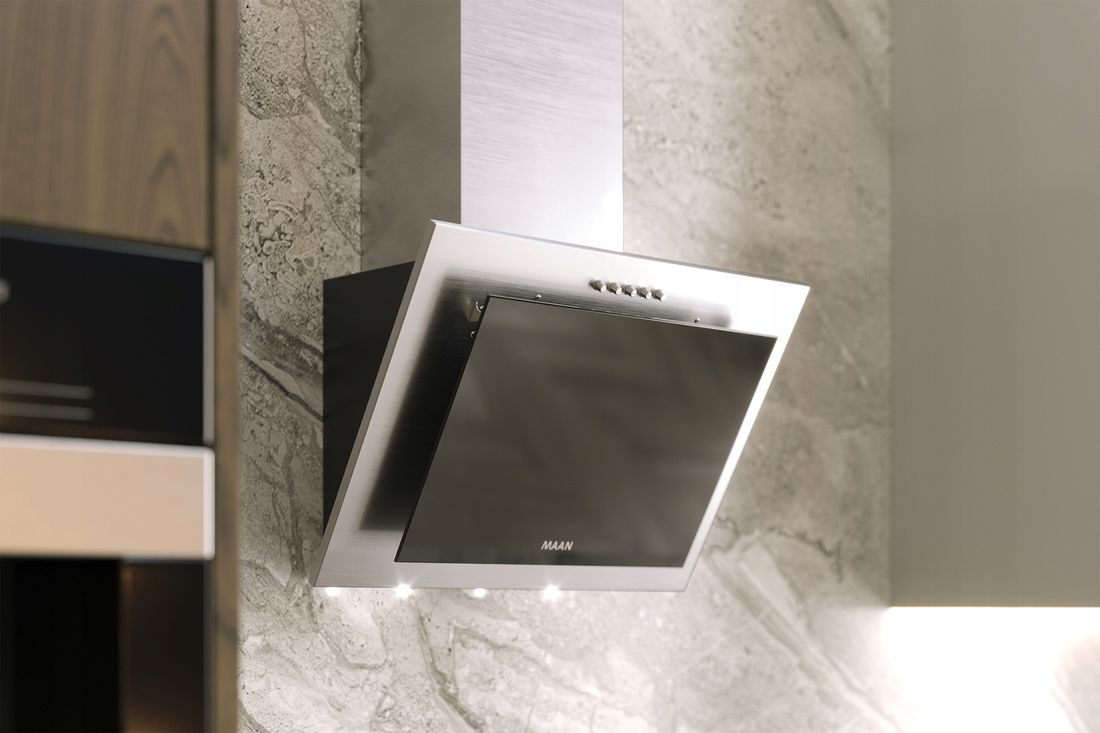 OKAP KUCHENNY PRZYŚCIENNY SATYNA 50 CM MAAN - ERLI.pl