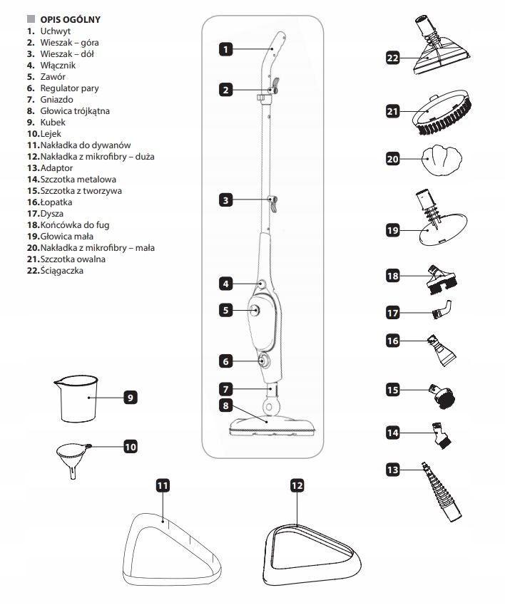 Mop parowy 1500W ELDOM PM850 MYJKA ciśnieniowa - ERLI.pl