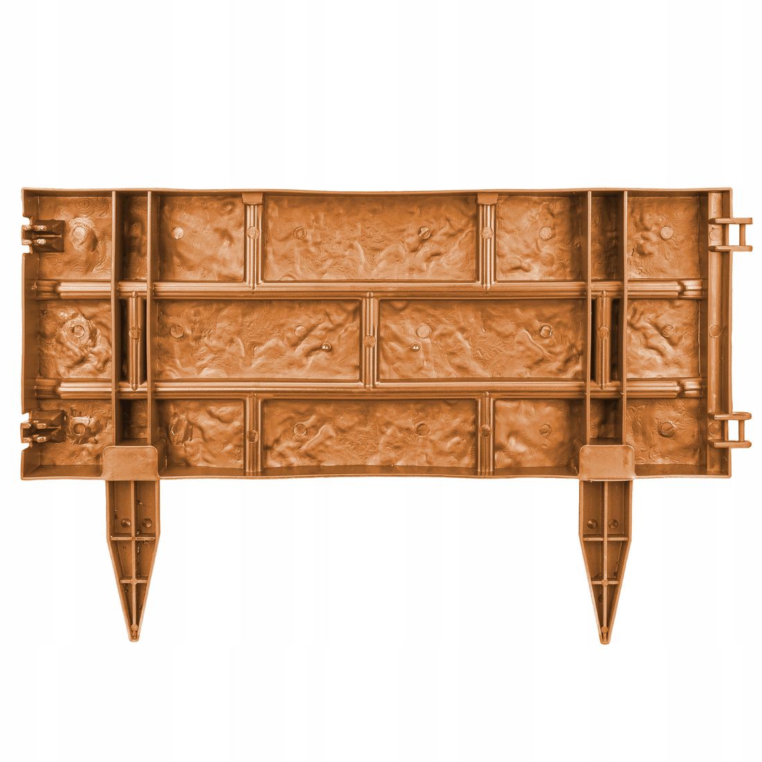 Murek ogrodowy płot 220 cm x 19 cm Terakota cegła - ERLI.pl