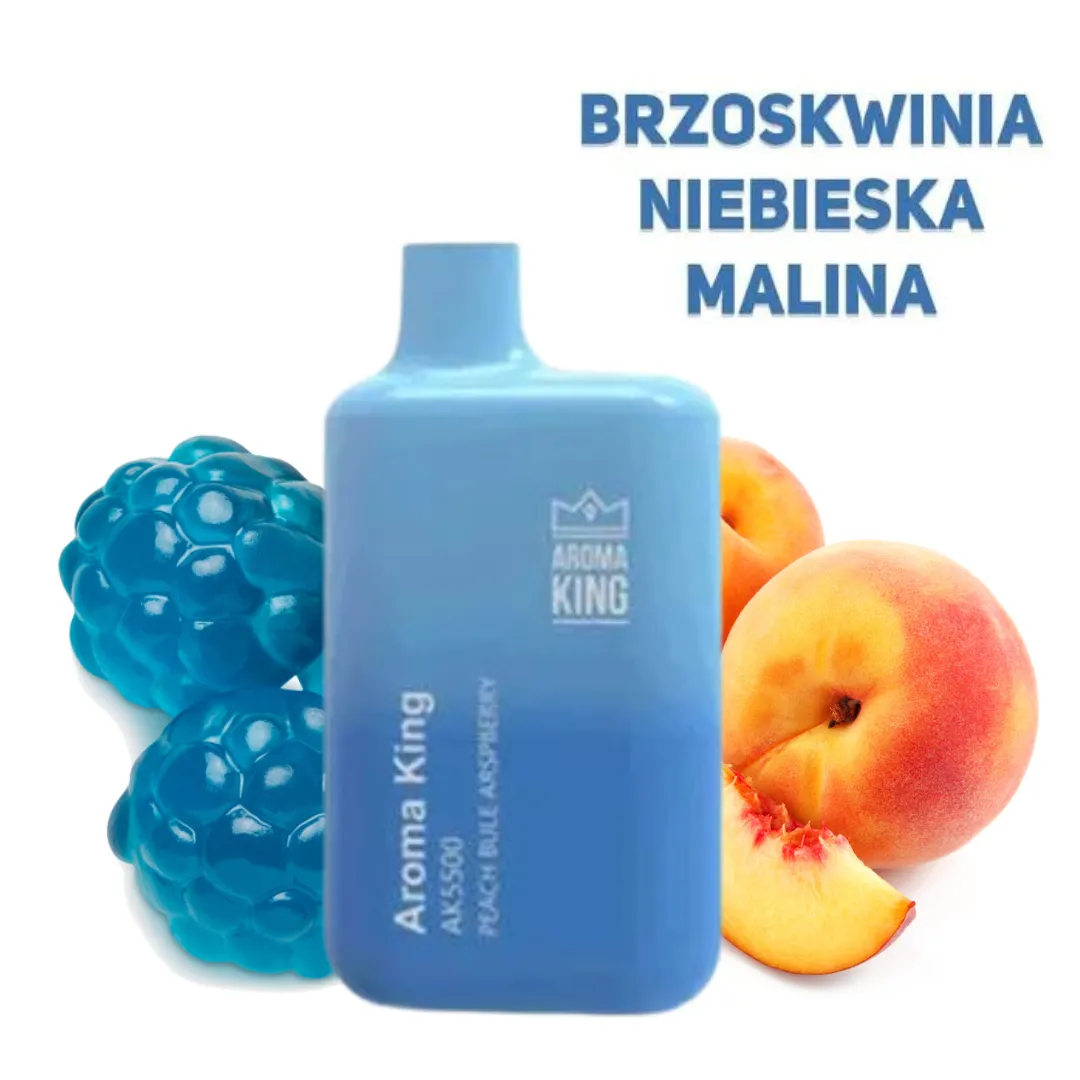 Aroma King 5500 PEACH BLUE RASPBERRY jednorazówka 0mg - ERLI.pl