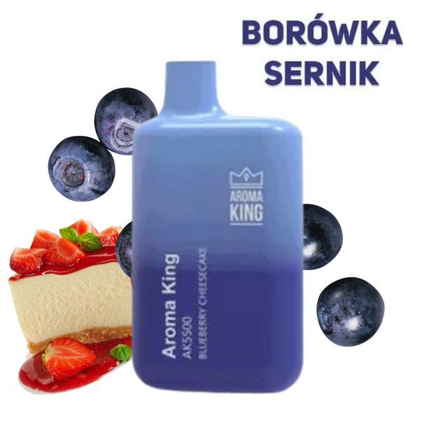 Aroma King 5500 BLUEBERRY CHEESECAKE jednorazówka 0mg - ERLI.pl